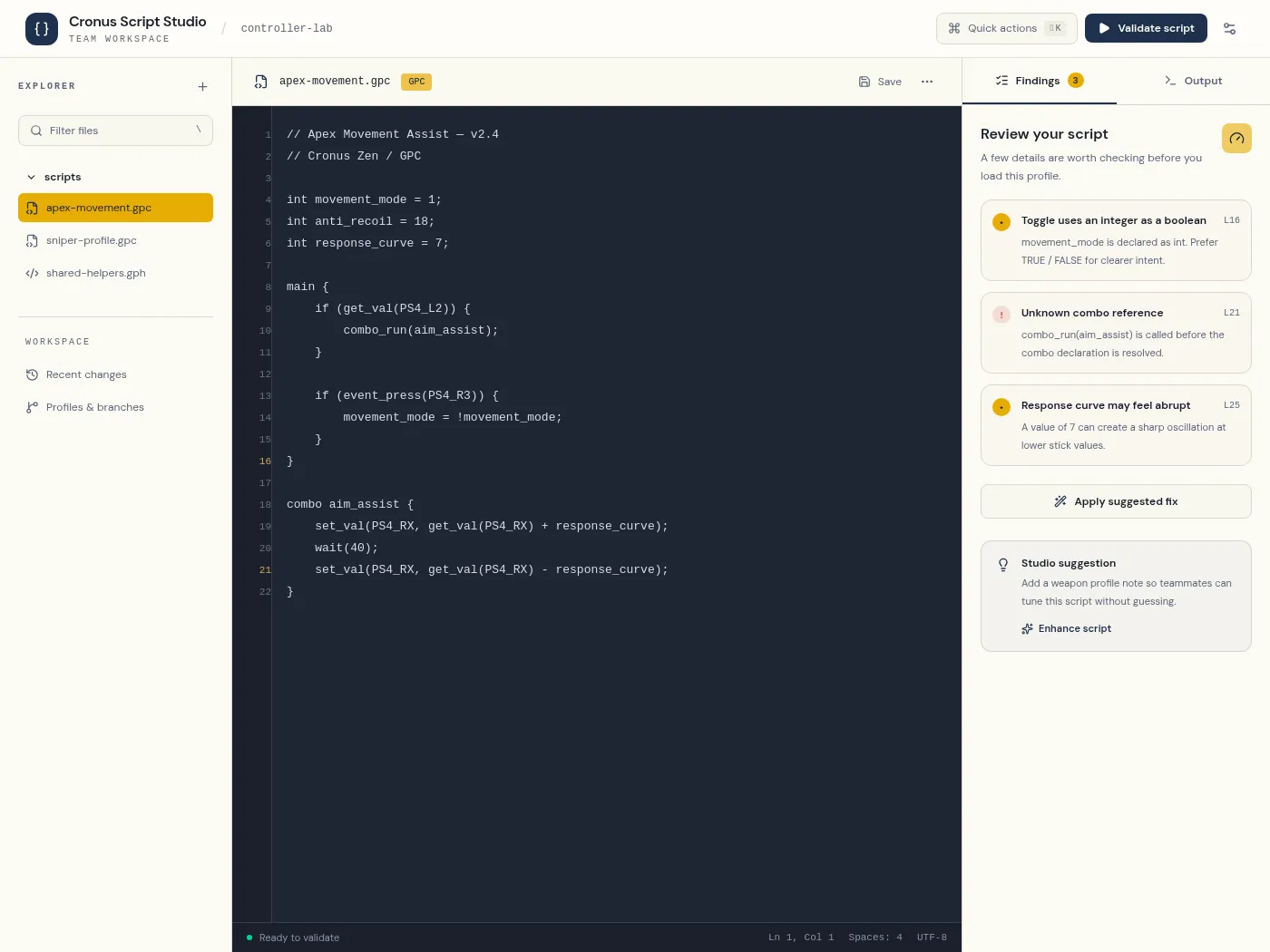 Cronus Script Studio
