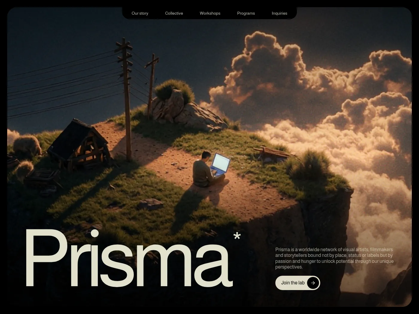 Prisma Studio Landing