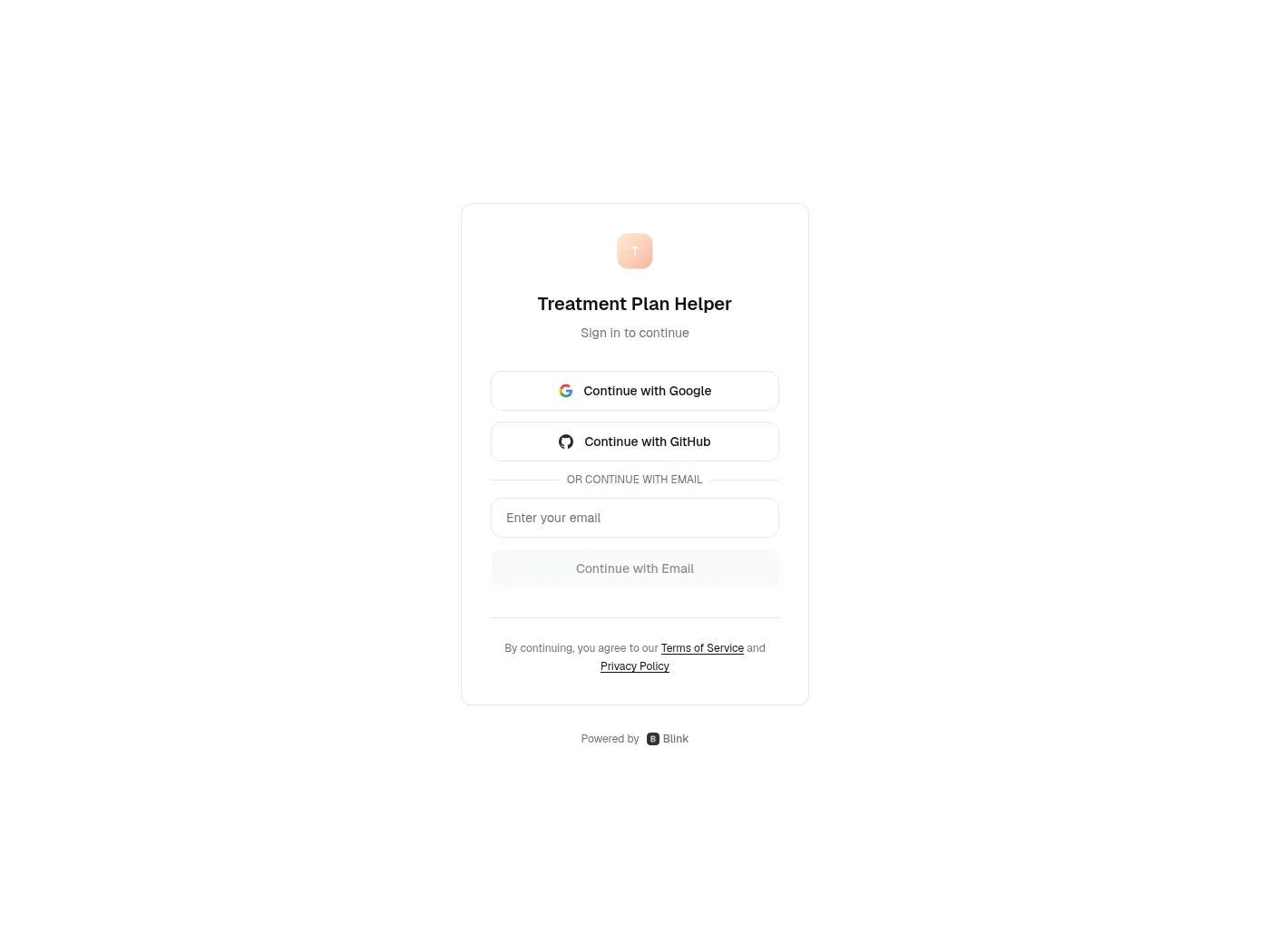 Treatment Plan Helper