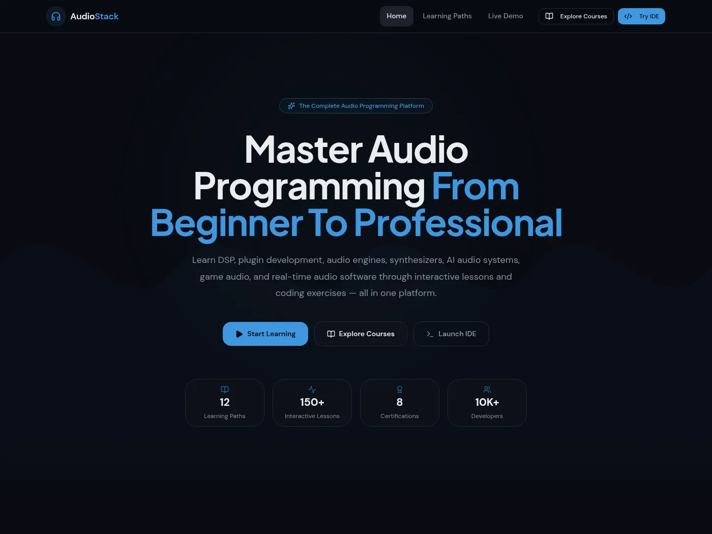 AudioStack Learning Platform