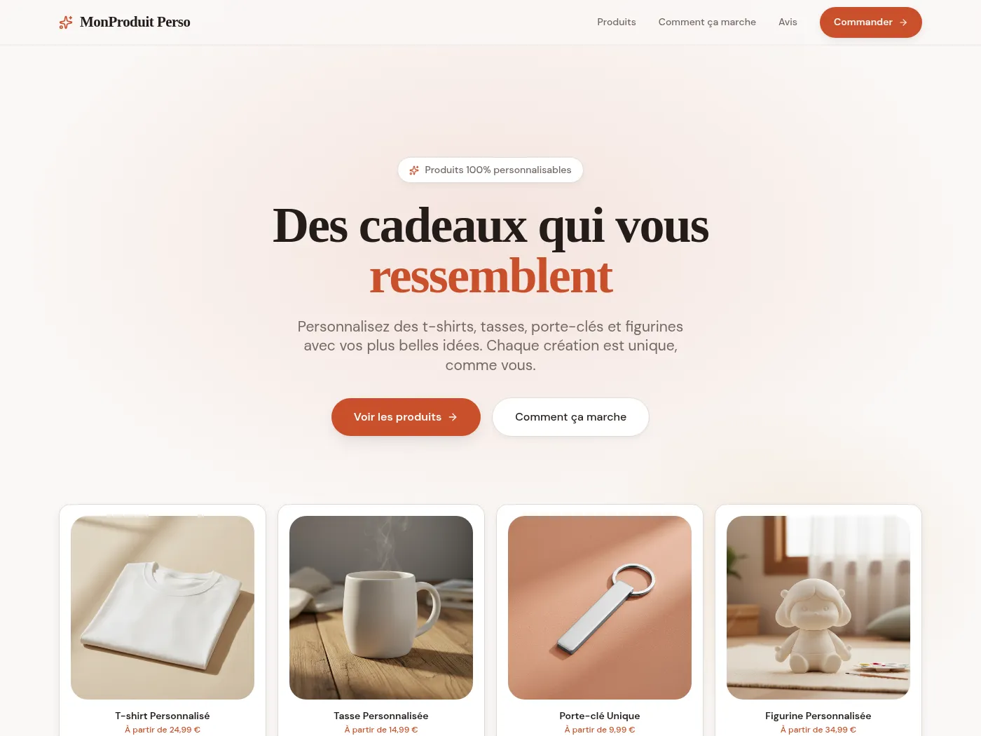 MonProduit Perso