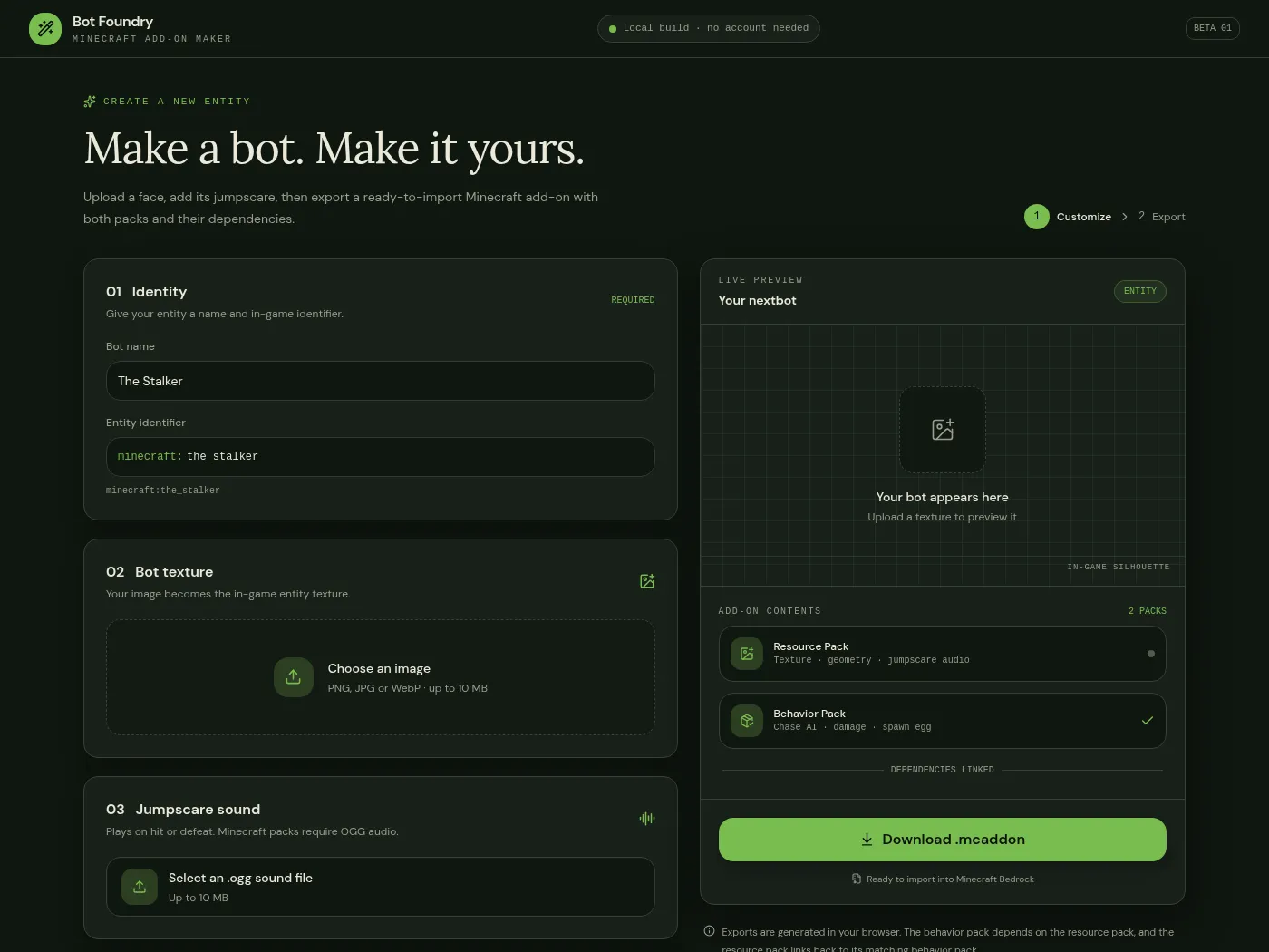 Minecraft Nextbot Maker