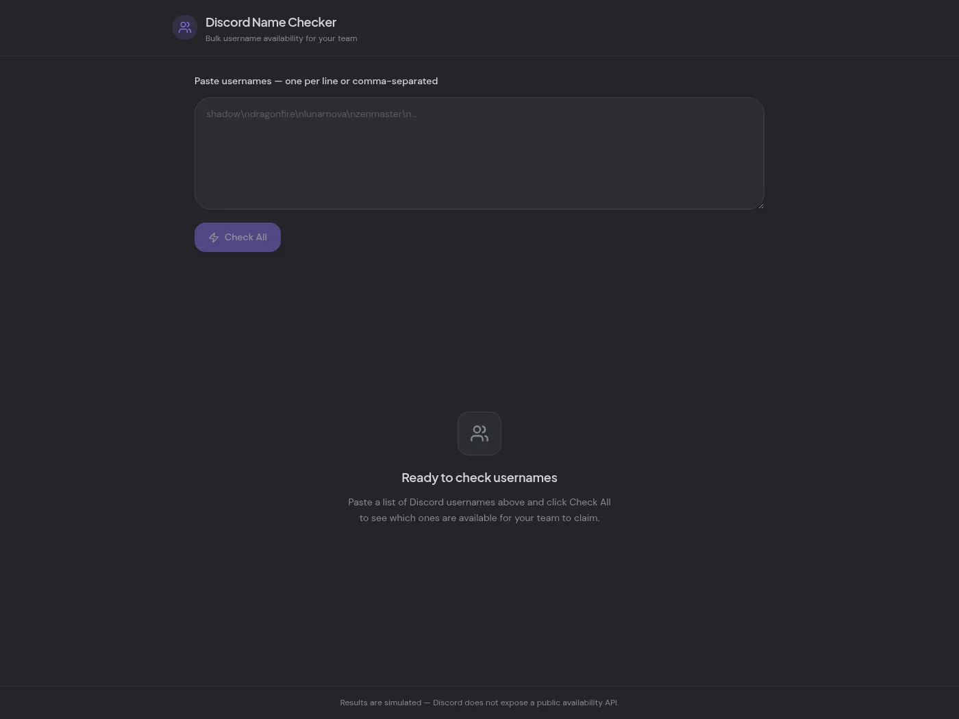 Discord Name Checker