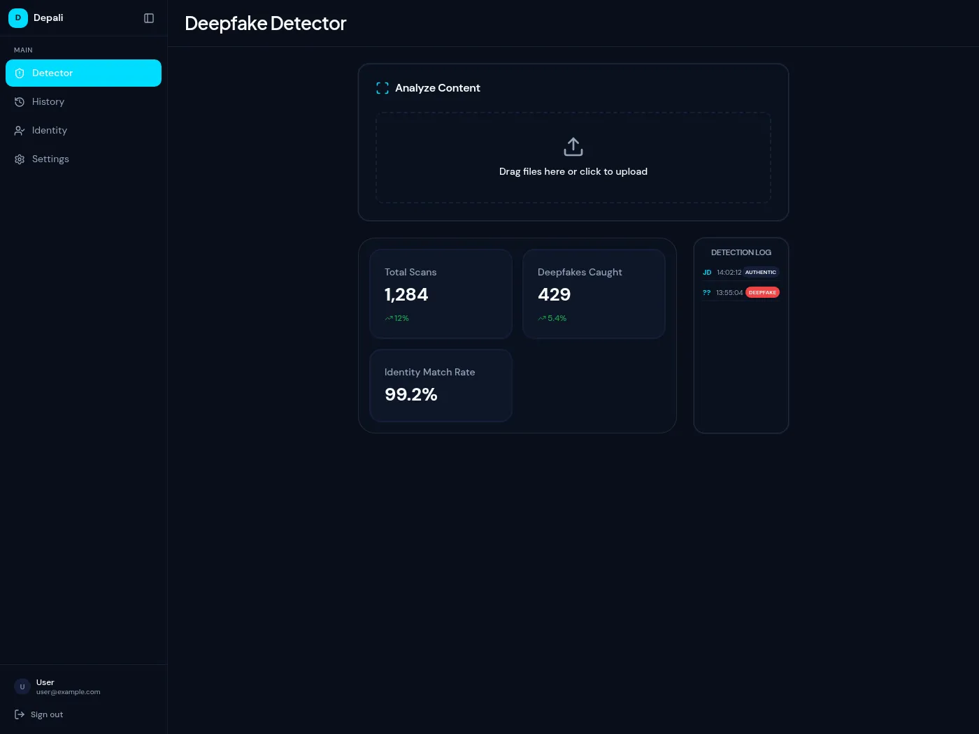 Depali Deepfake Detector