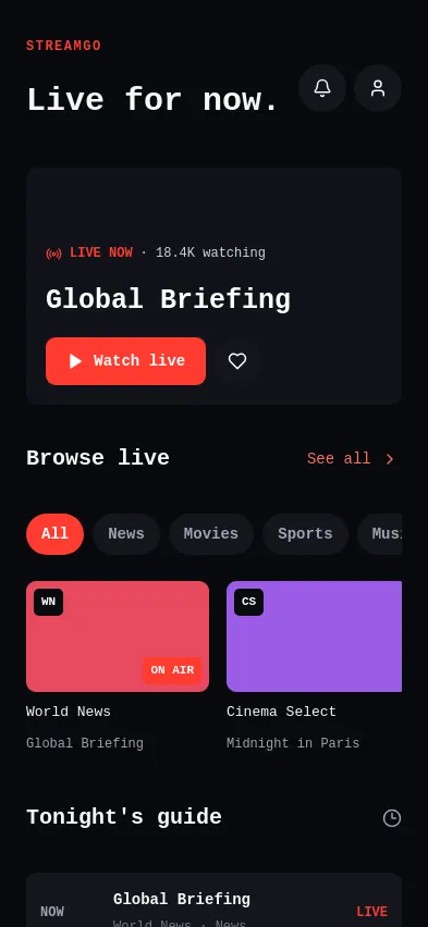 StreamGo Mobile