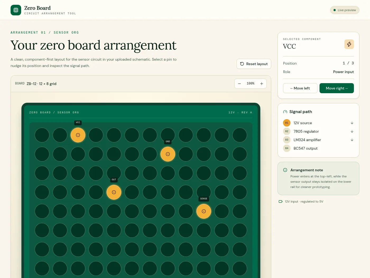 Zero Board Visualizer