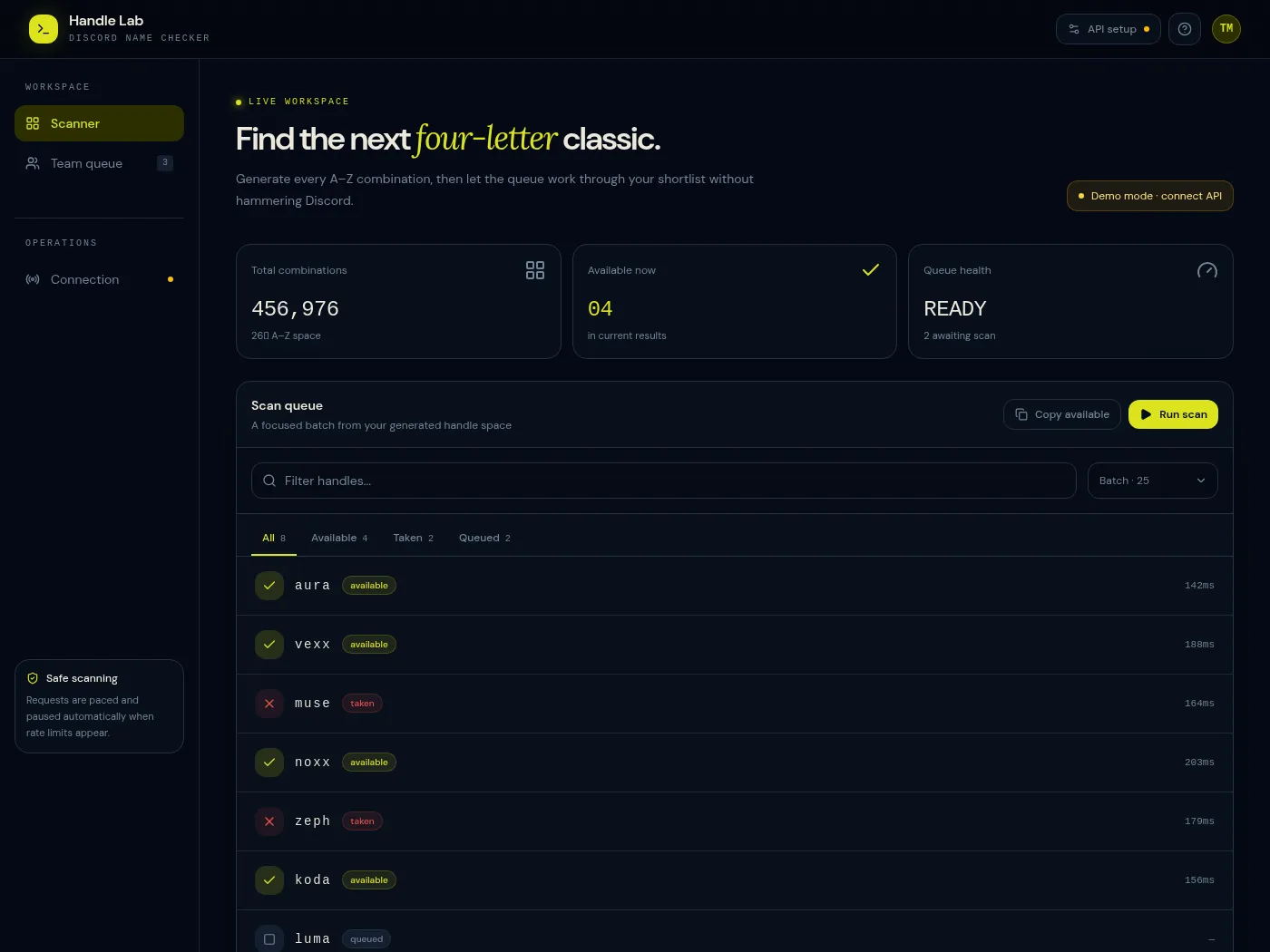 Discord Name Checker