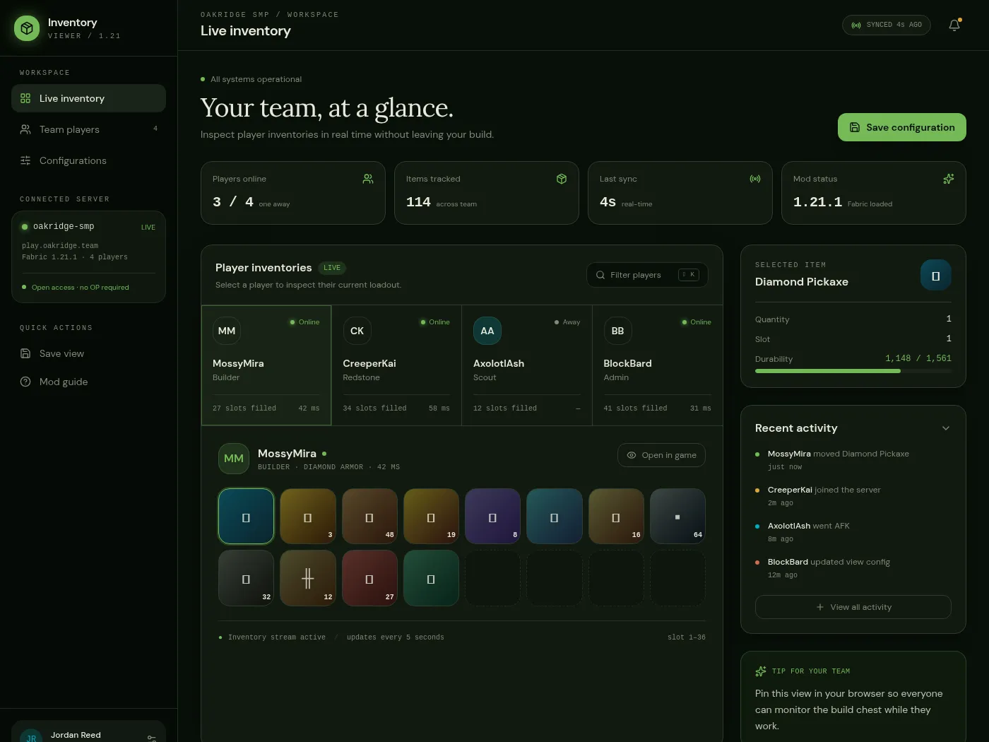 Live Inventory Viewer