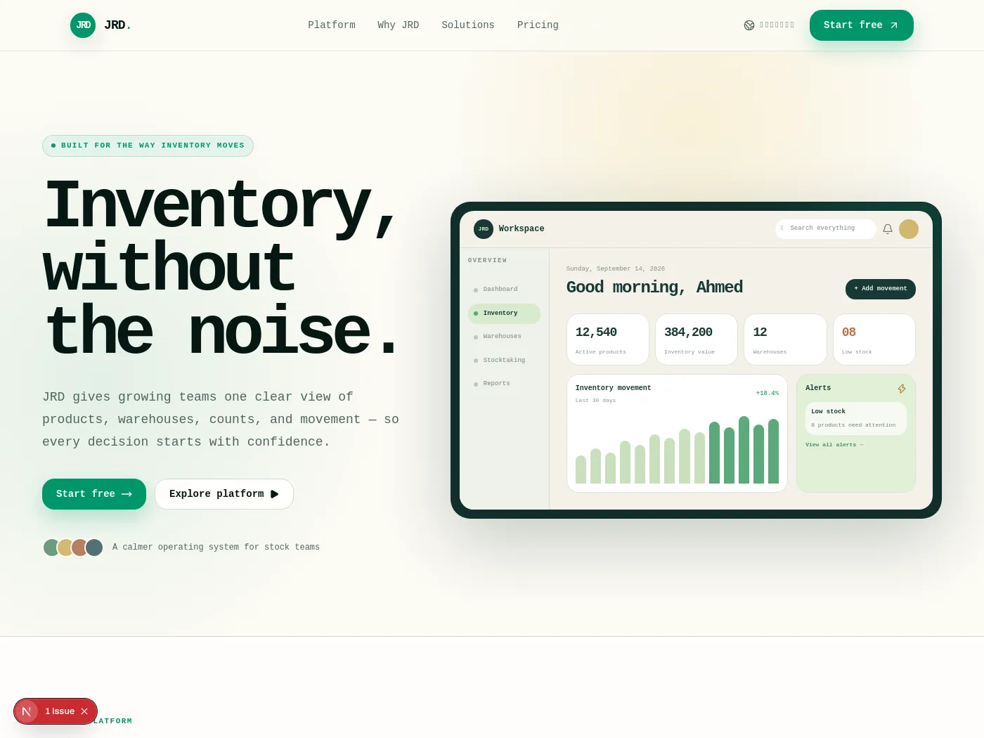 JRD Inventory Platform