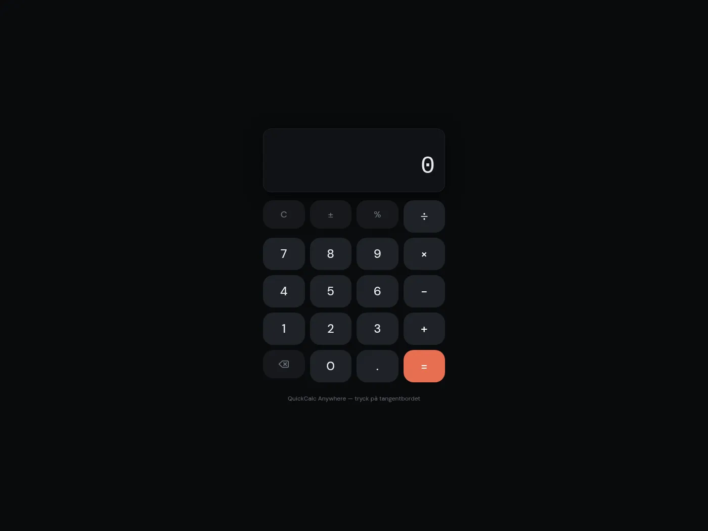 QuickCalc Anywhere