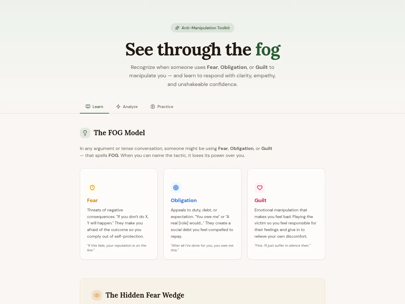 FOG Awareness Coach