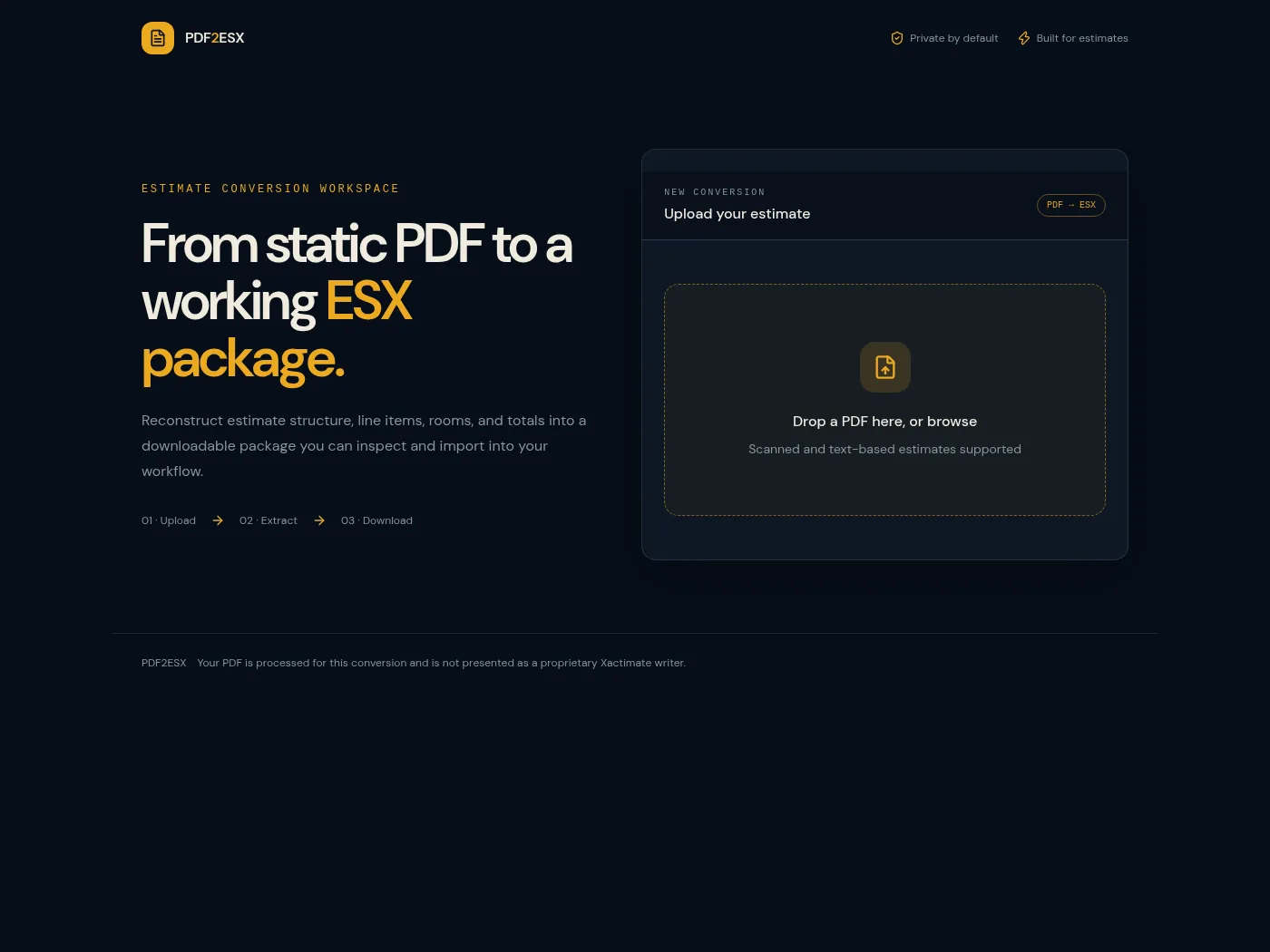 PDF2ESX Converter