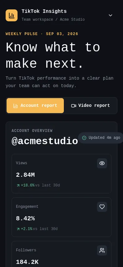 TikTok Insights Pro