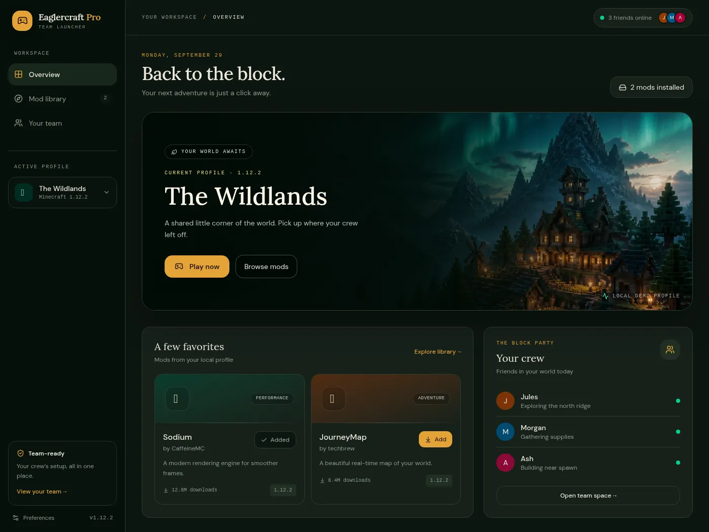 Eaglercraft Pro Web Client