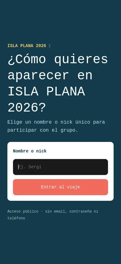 ISLA PLANA 2026 App