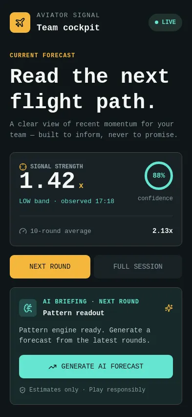 Aviator Signal Predictor