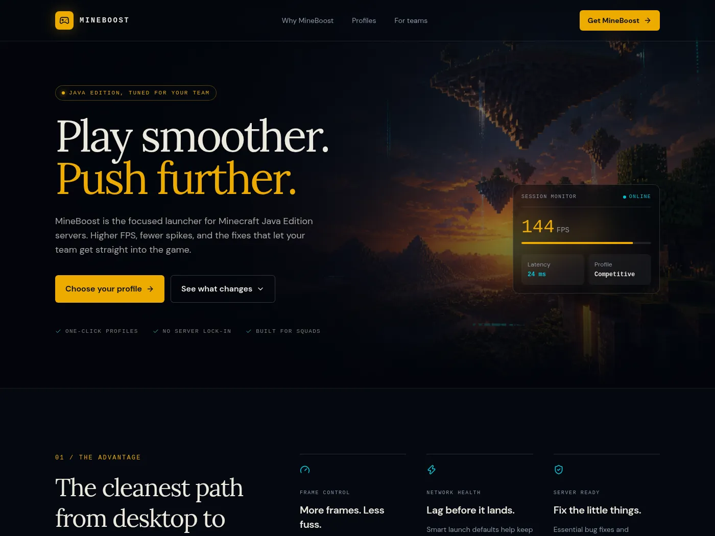 MineBoost Launcher