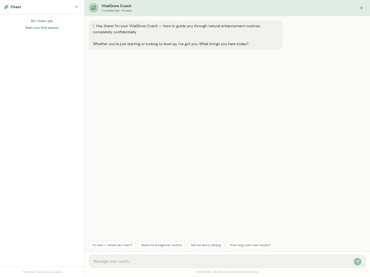 VitalGrow Chat Coach