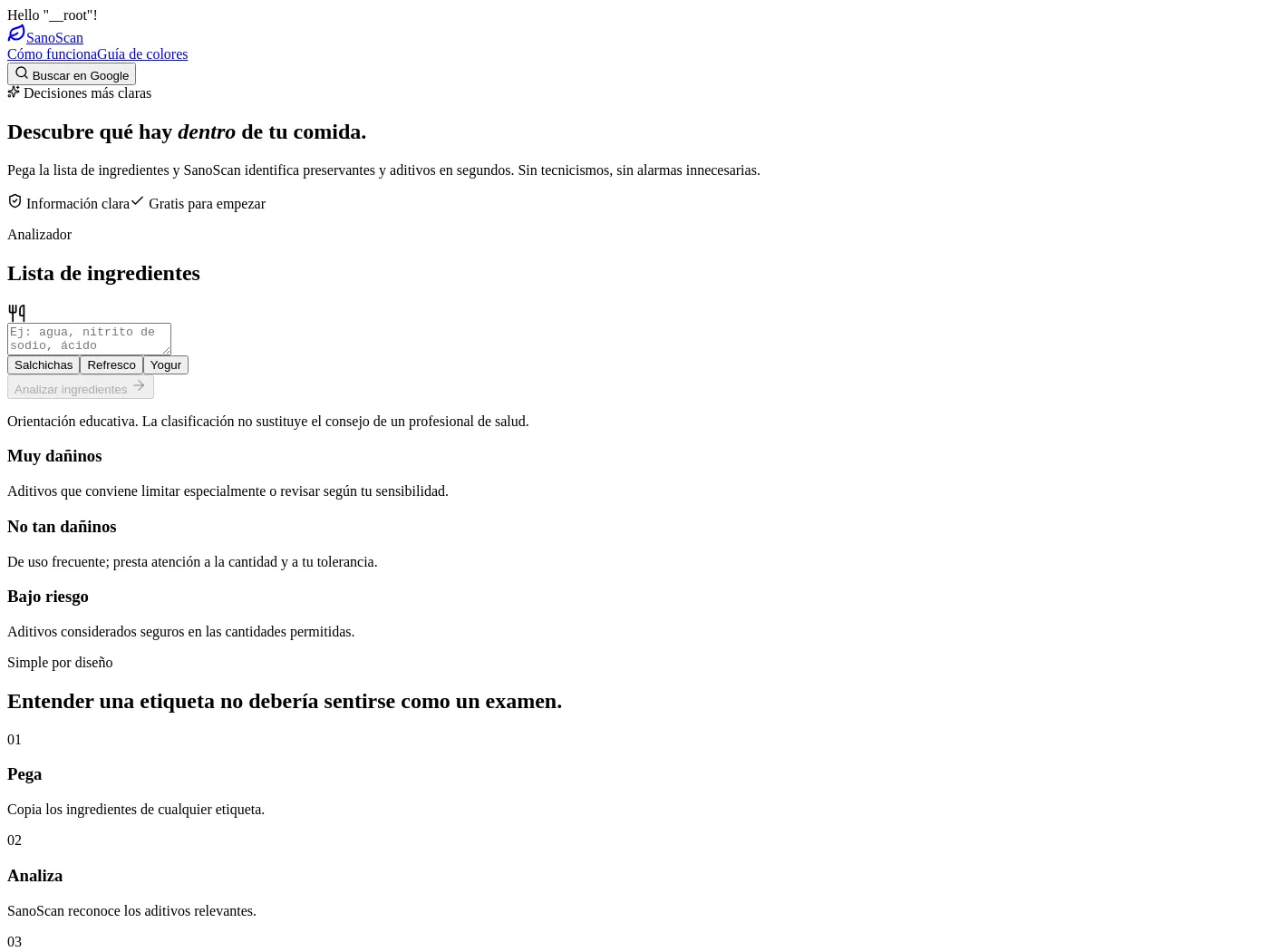 Preservative Scanner Web