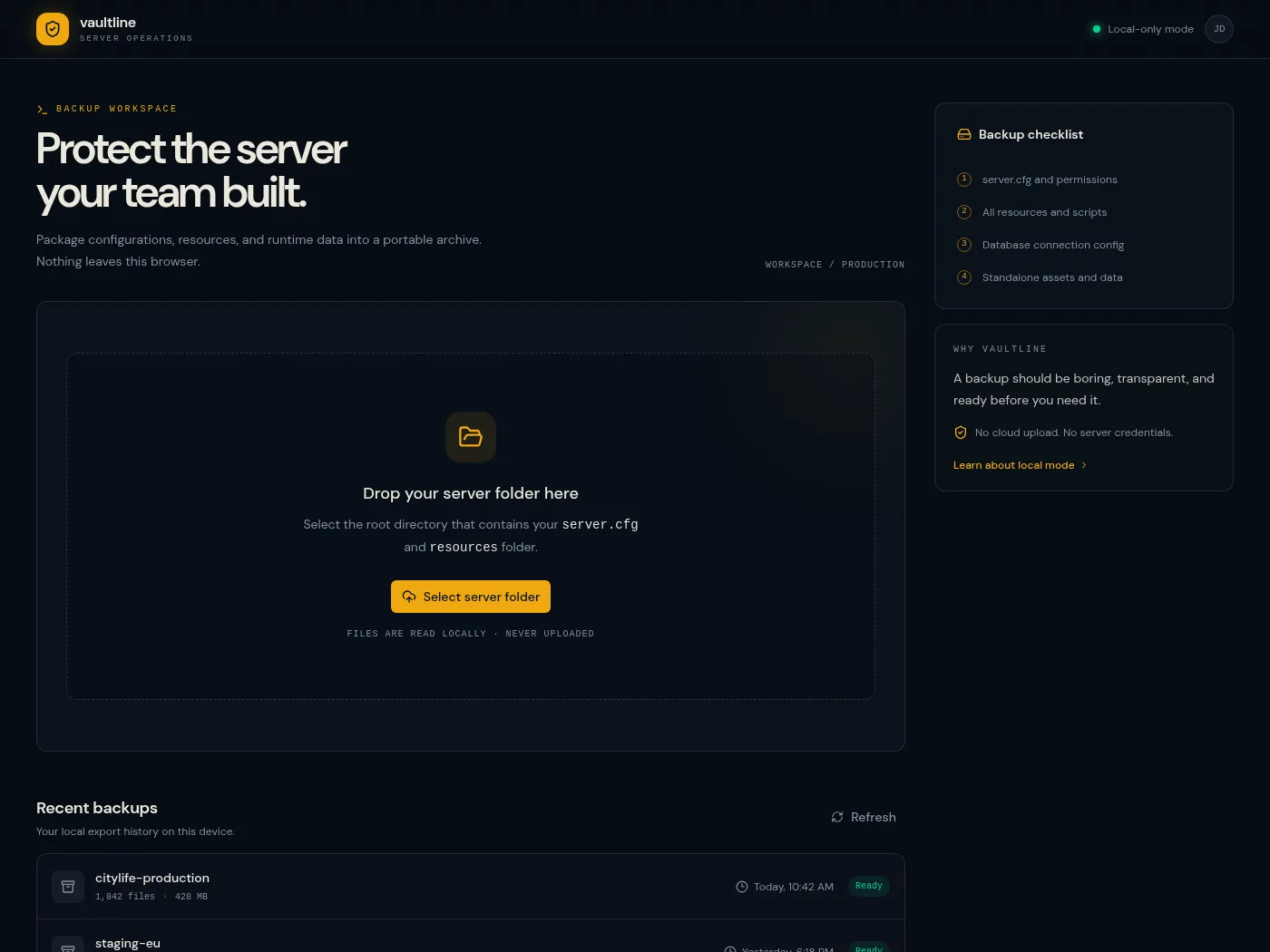 FiveM Server Backup Tool