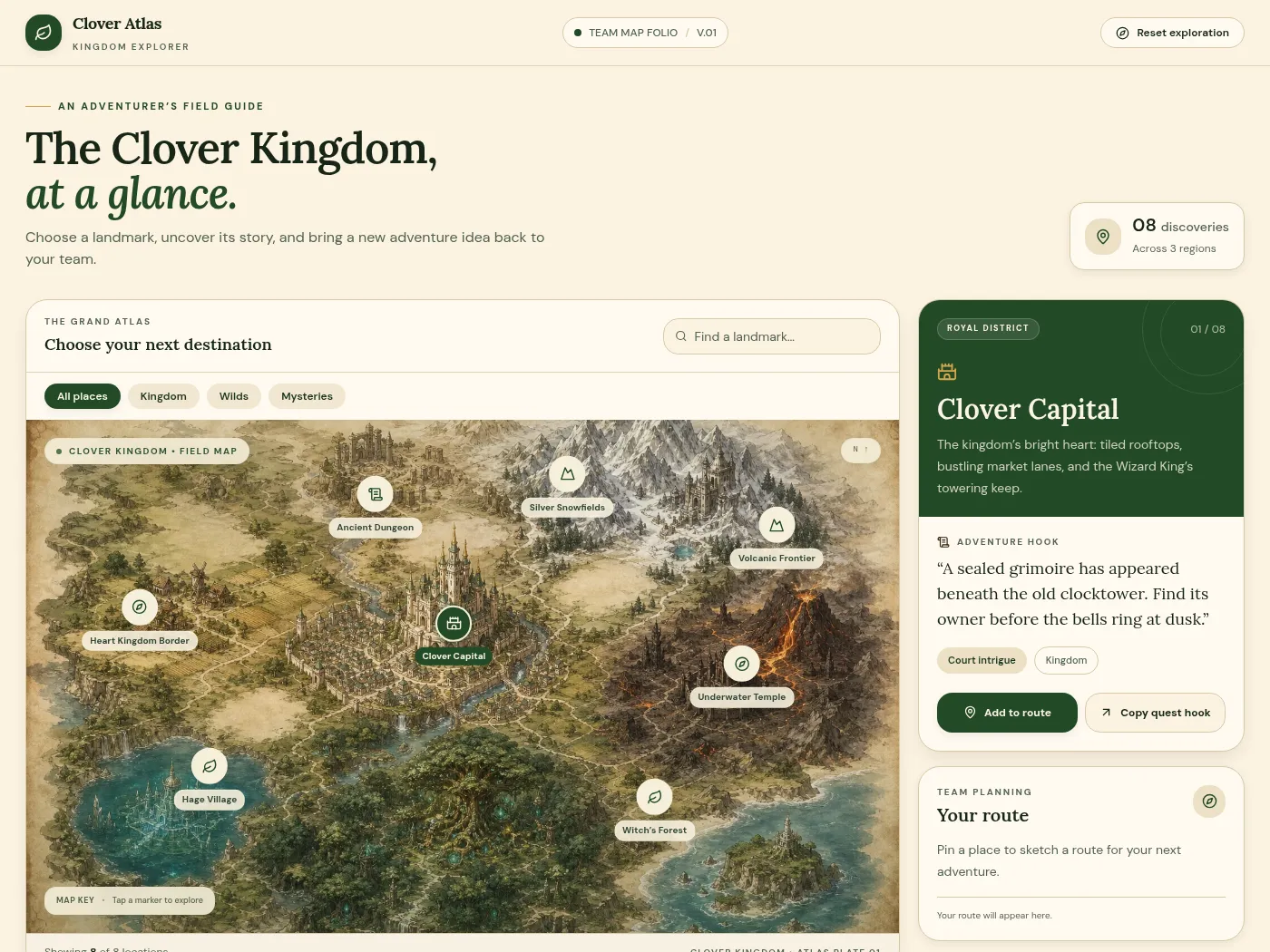 Clover Kingdom Explorer