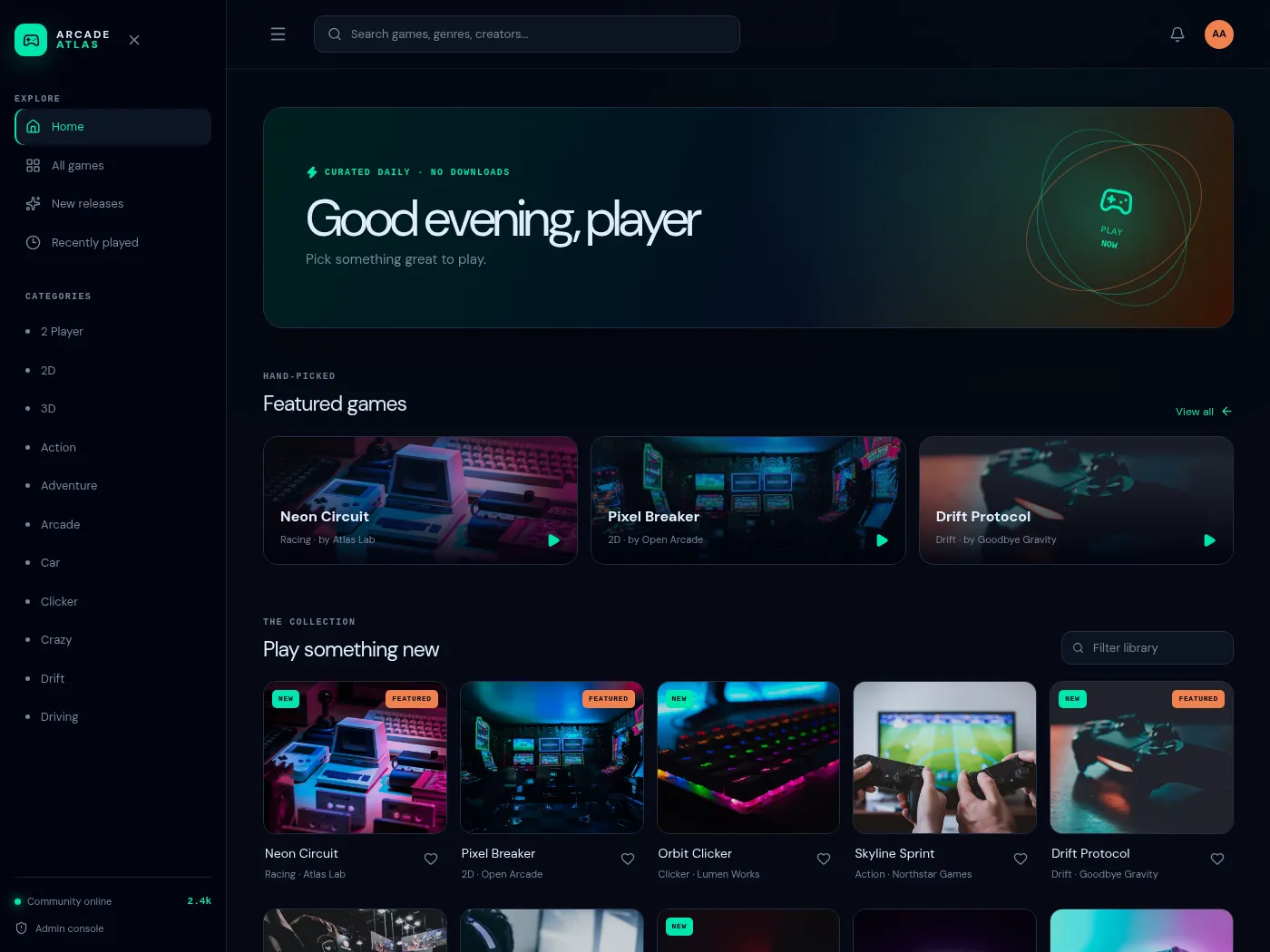 GameHub Portal