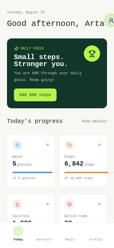 NextFit Fitness Tracker