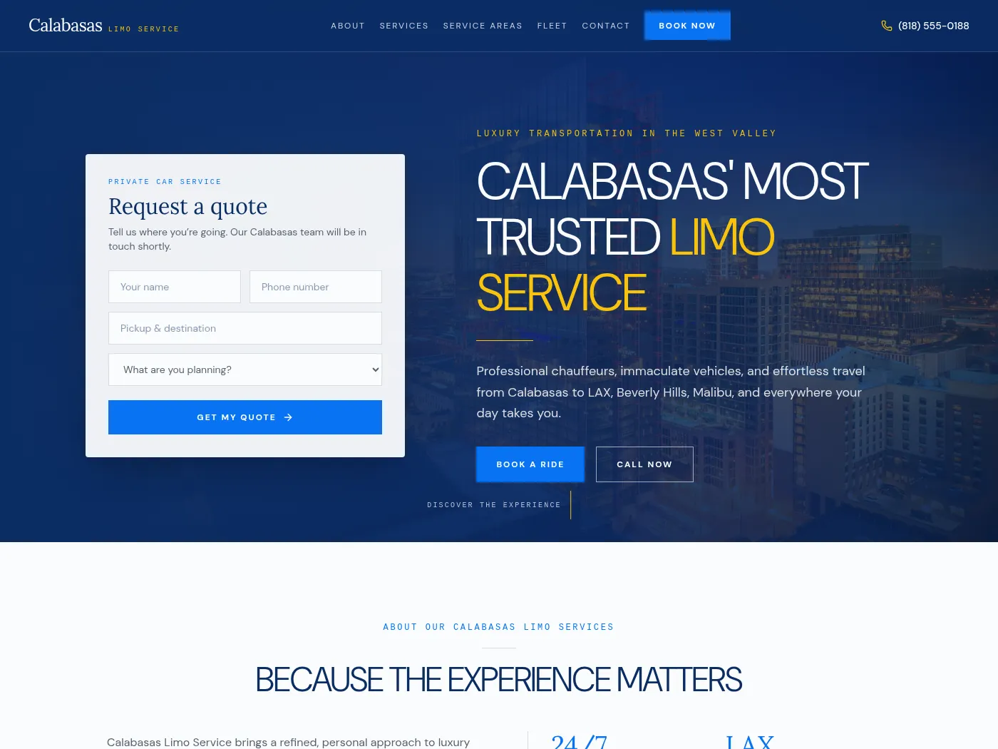 Calabasas Limo Service Site