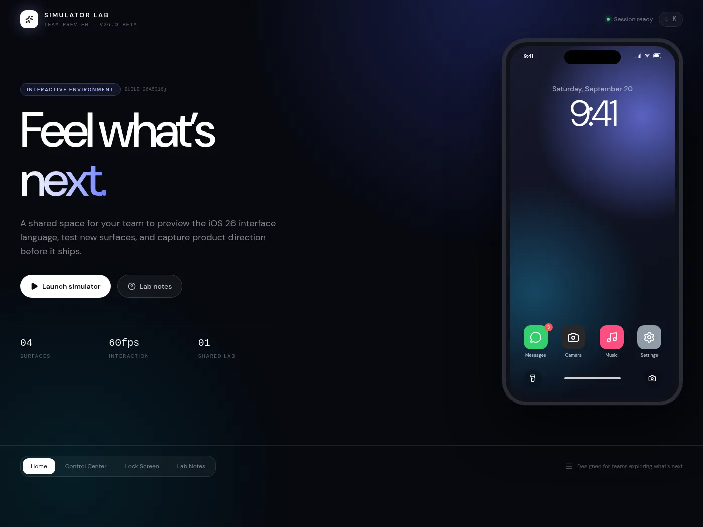 iOS 26 Simulator Lab