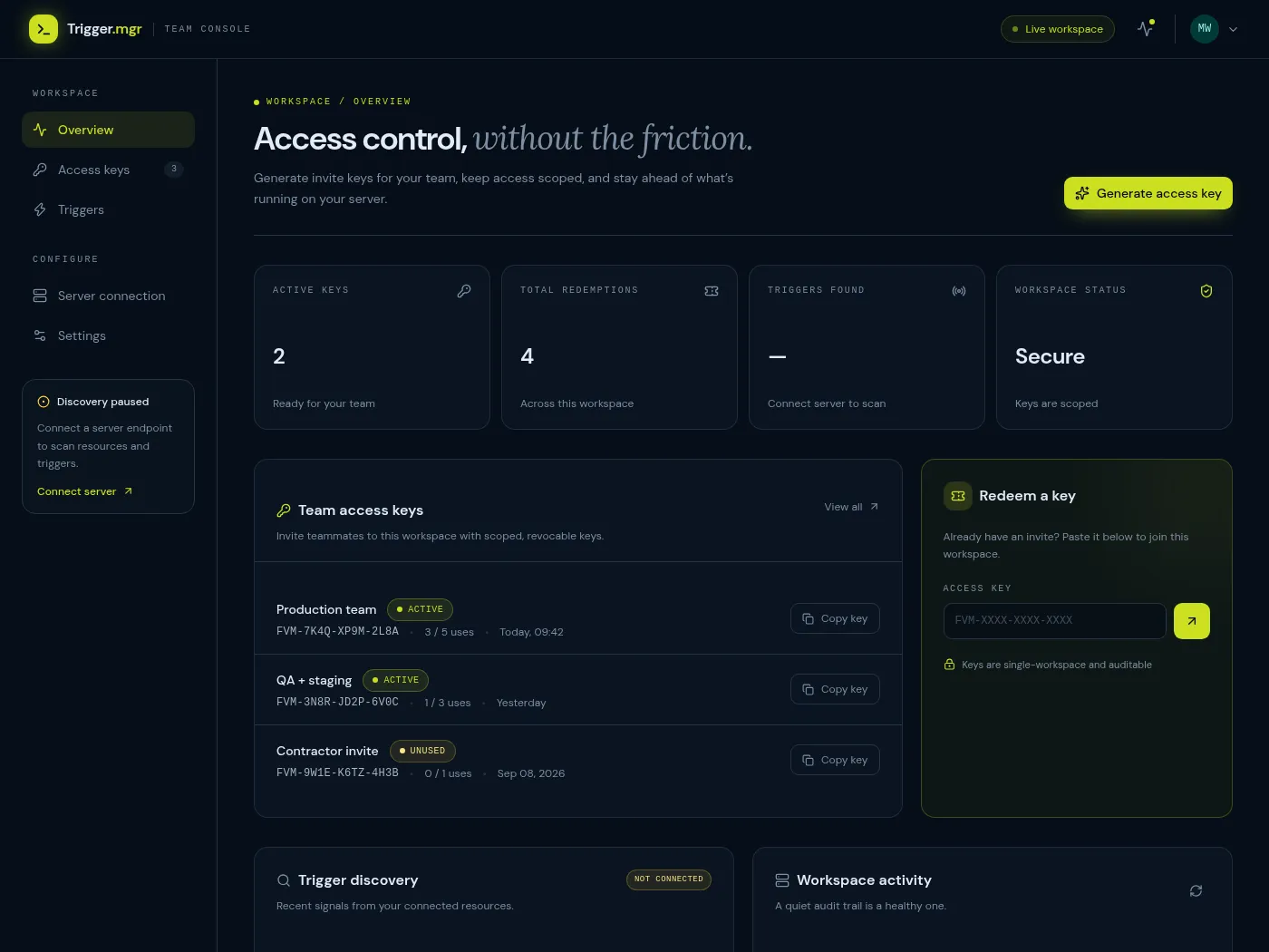 FiveM Trigger Manager