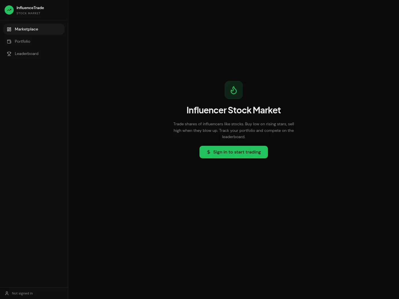 Influencer Stock Market