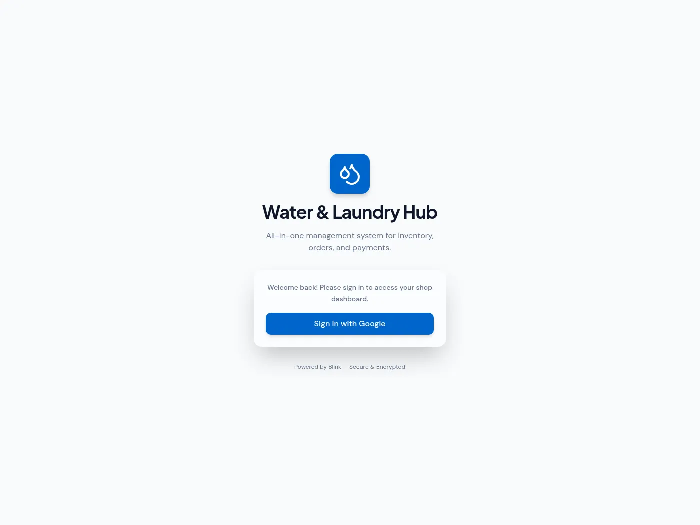 Water & Laundry Manager