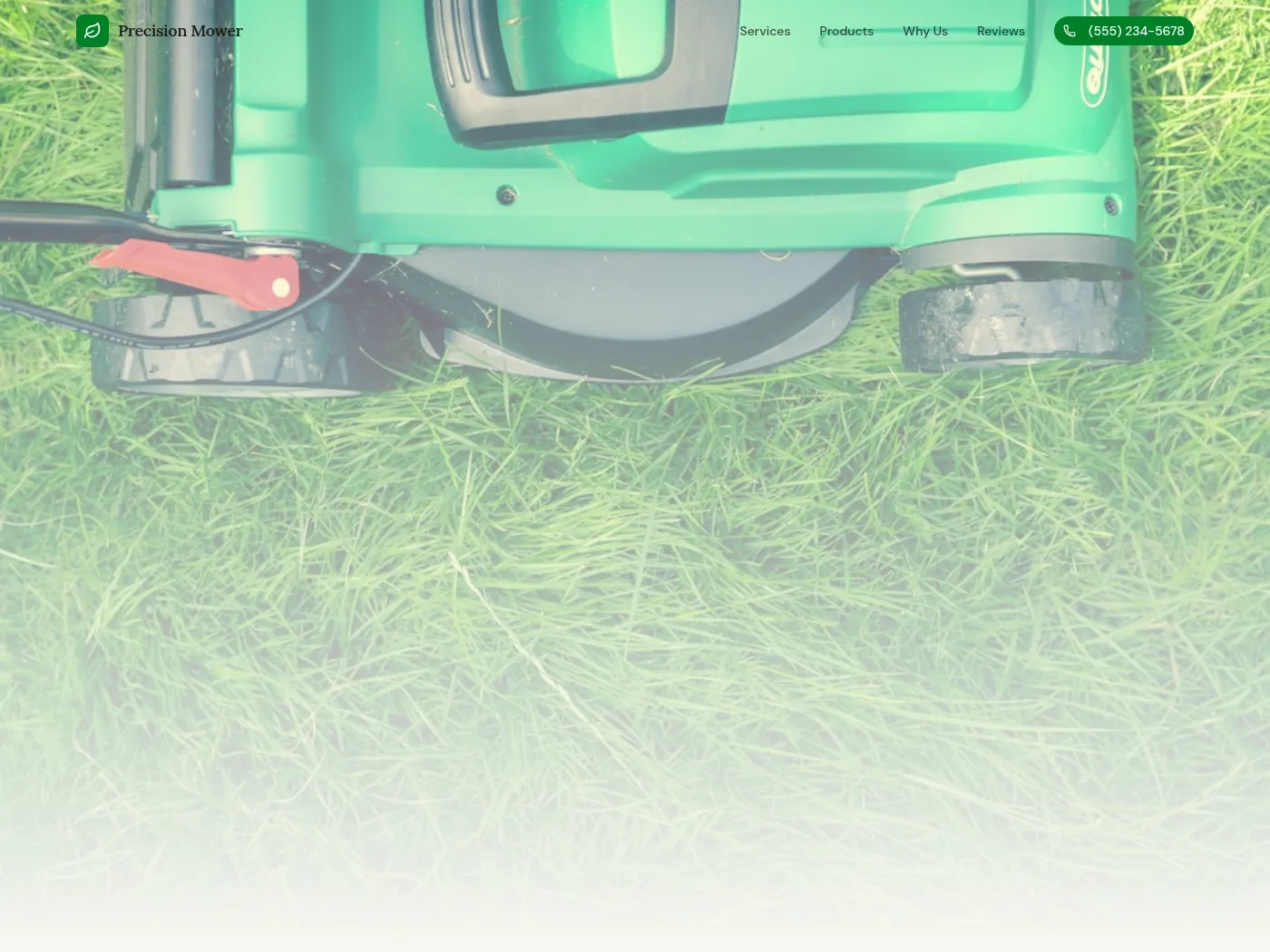 Precision Mower Website