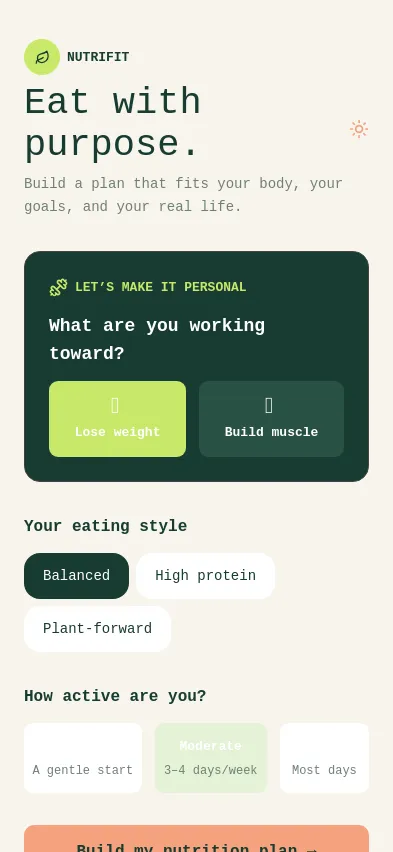 NutriFit Companion