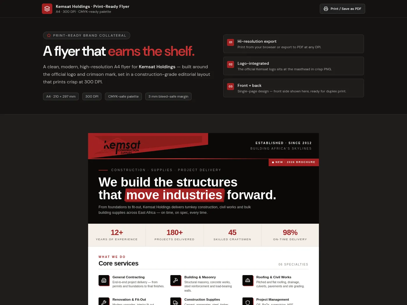 Modern Print-Ready Flyer