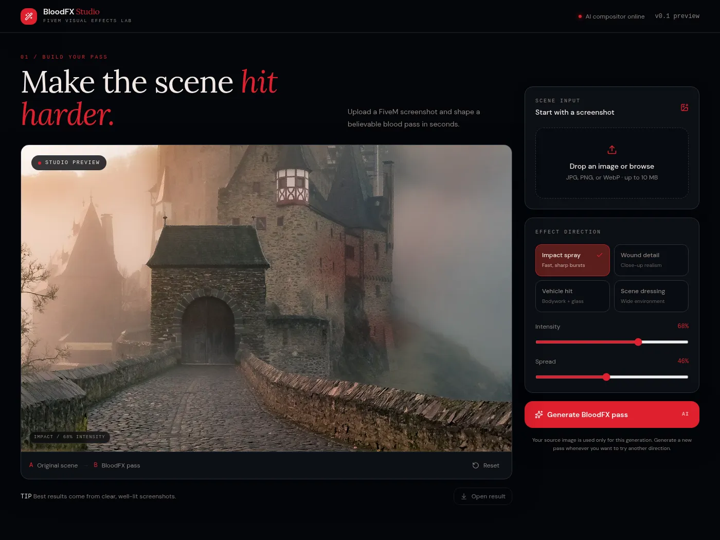 AI BloodFX Studio