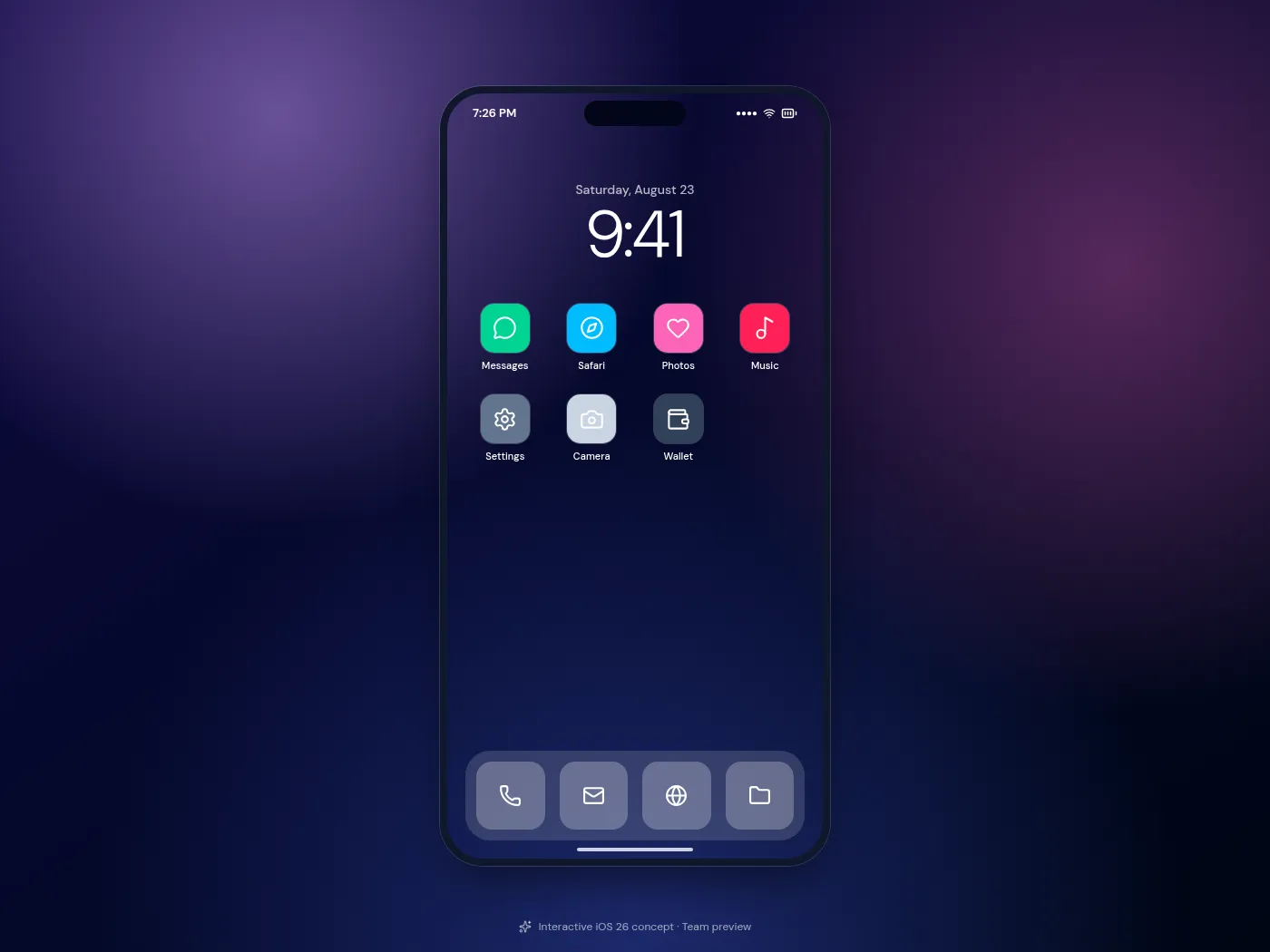 iOS 26 Web Simulator