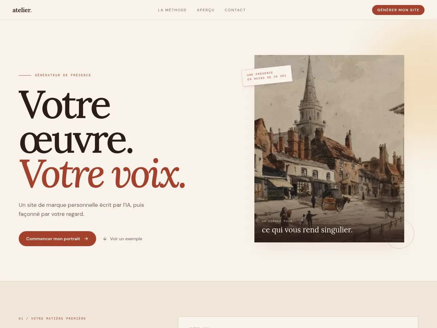 Artisan Personal Site Maker