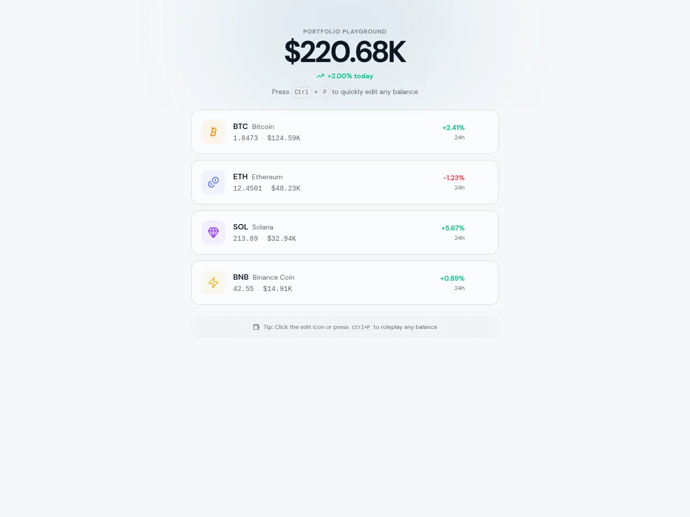 Exodus Wallet Simulator