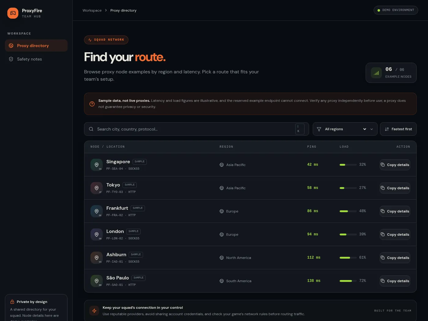 ProxyFire Hub