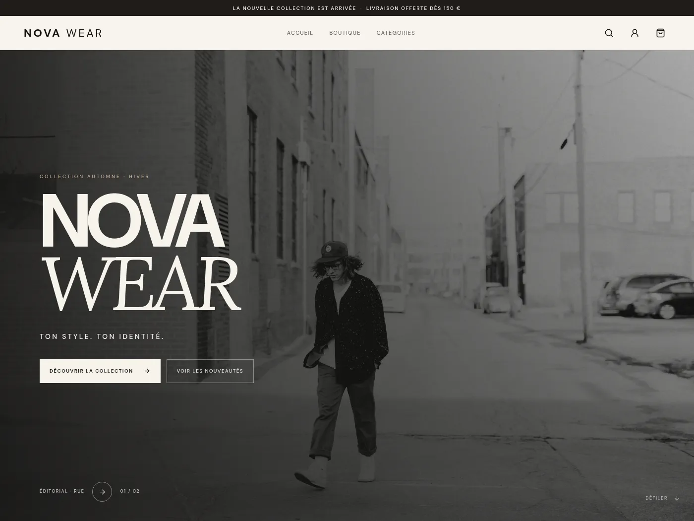 NOVA WEAR E-Commerce