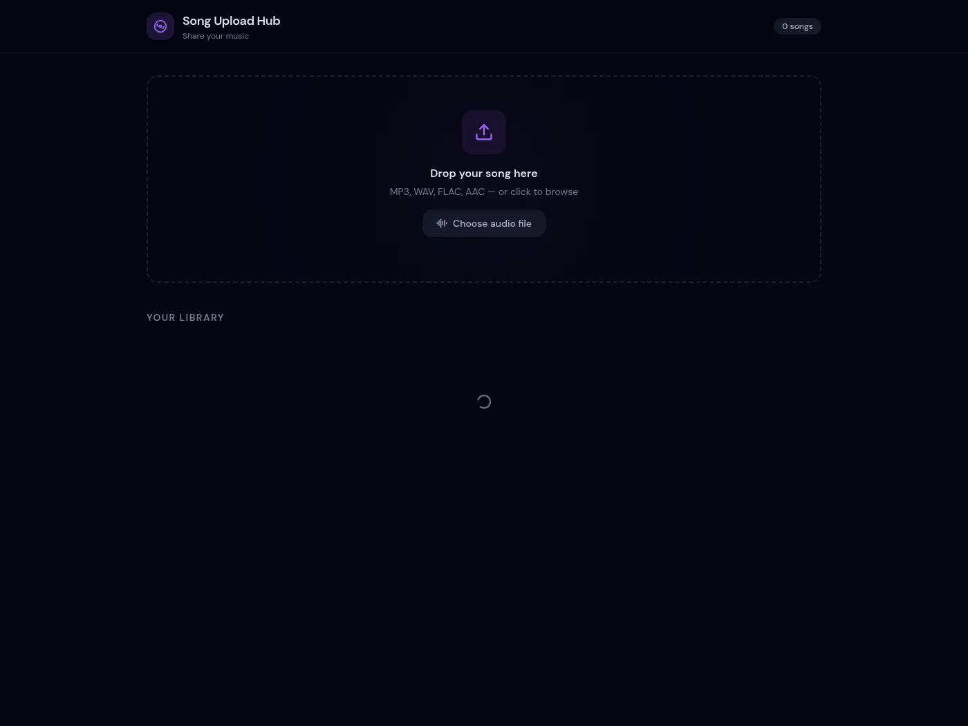Song Upload Hub