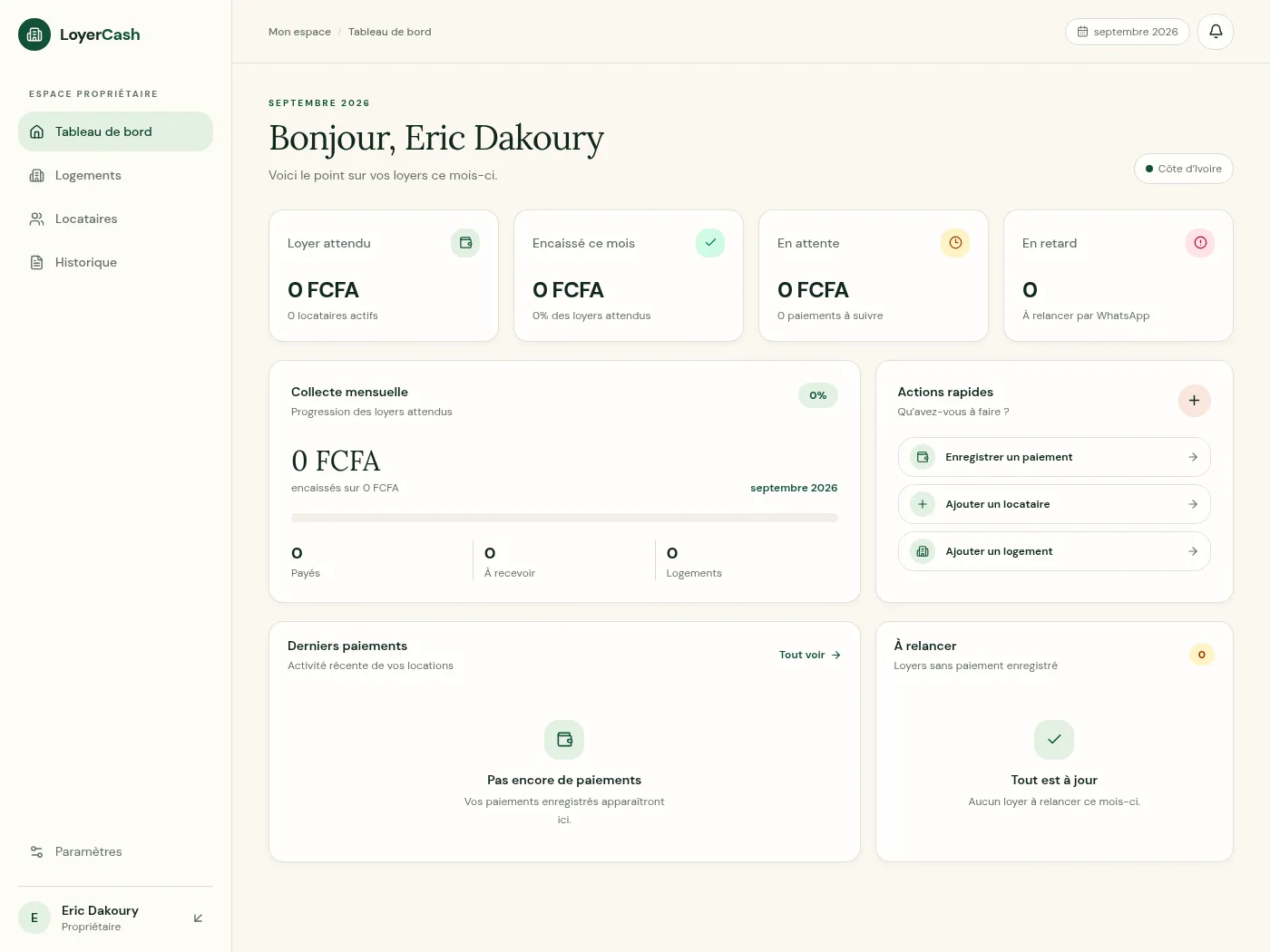 LoyerCash Gestion Mobile