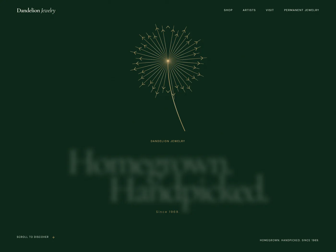 Dandelion Jewelry Cinematic Web