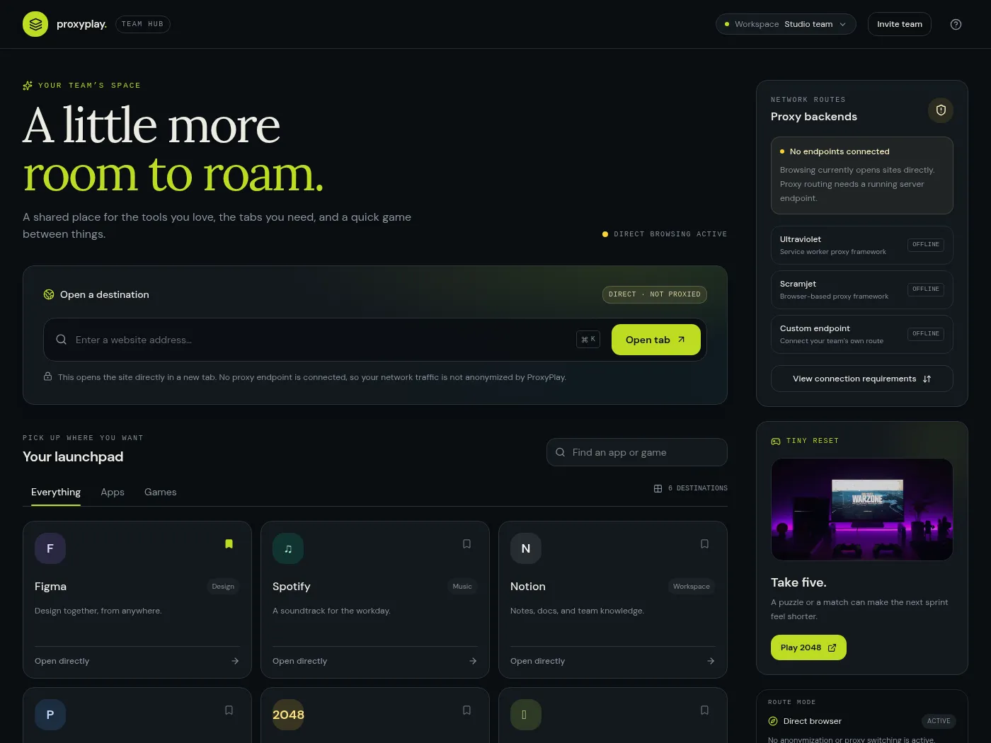 ProxyPlay Hub