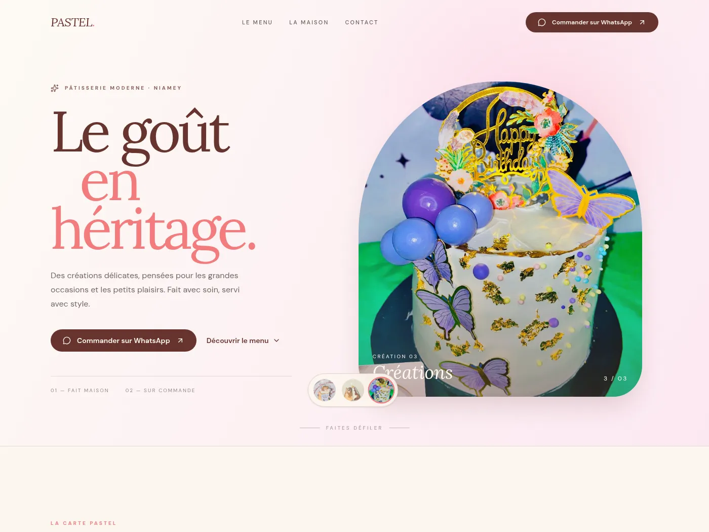 PASTEL Pâtisserie Moderne