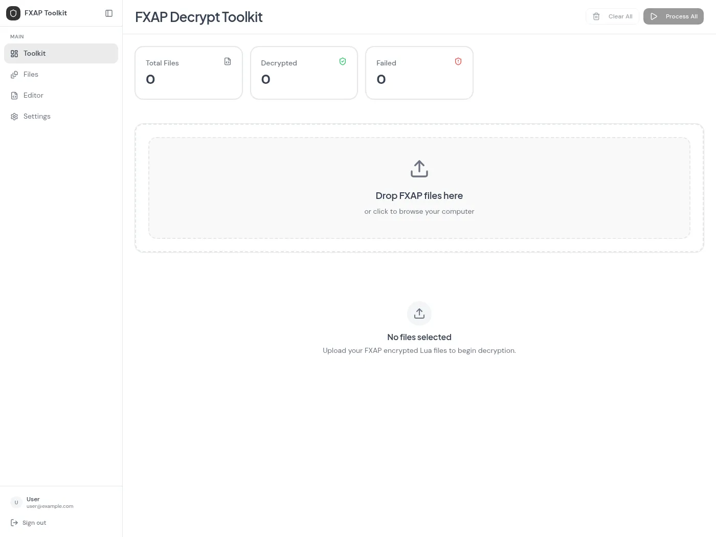 FXAP Lua Decrypt Toolkit