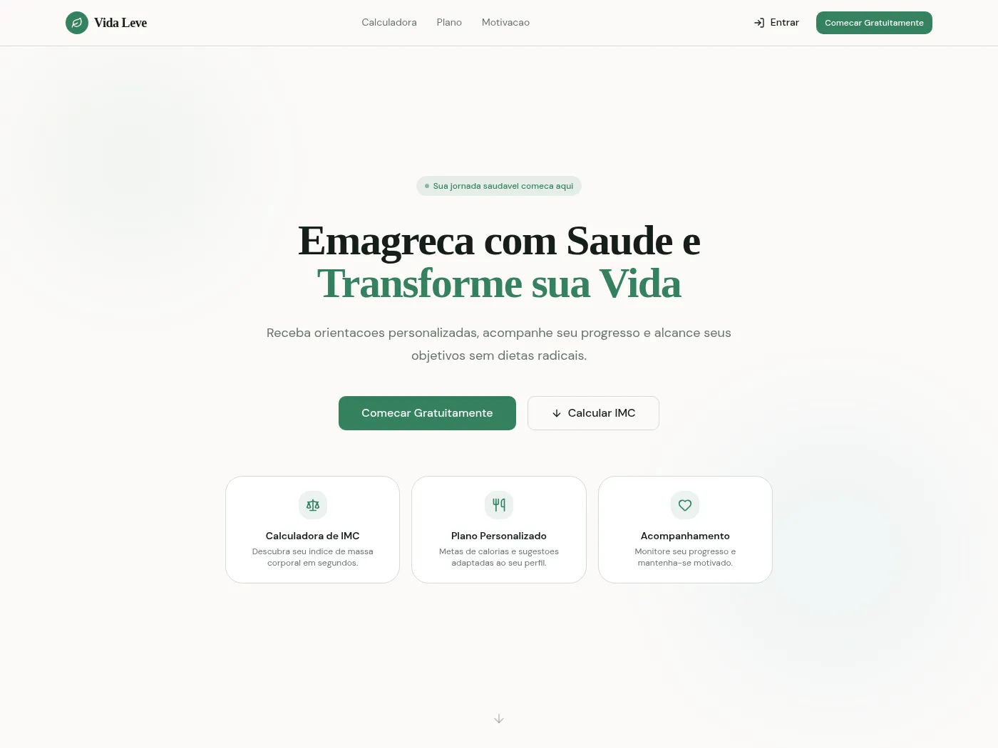Vida Leve Wellness Platform