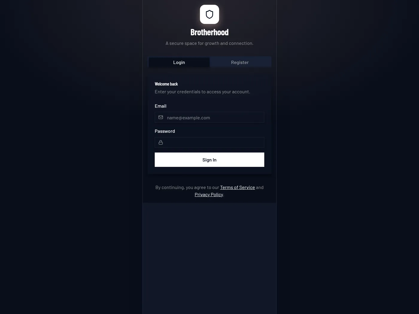 Brotherhood Wellbeing App