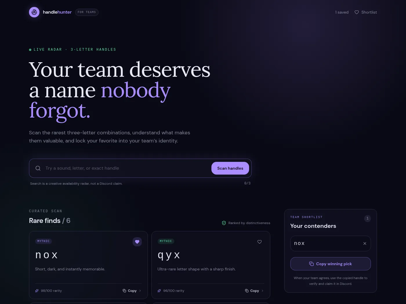 Discord Handle Hunter